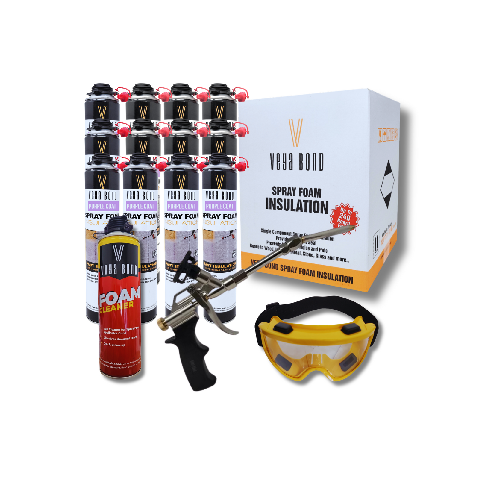 Vega Bond Purplecoat Single Component Closed Cell Spray Foam Insulatio