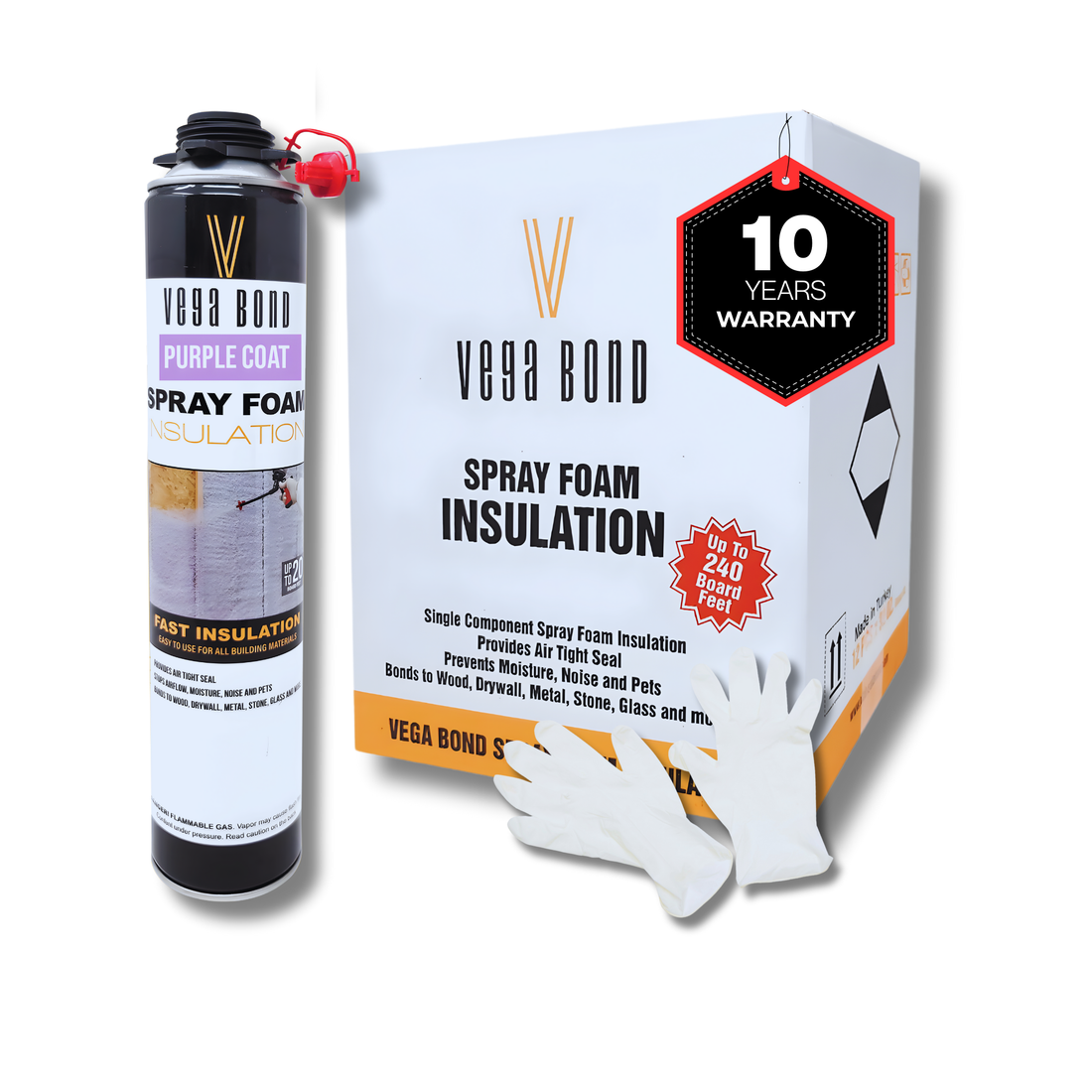 Vega Bond Purplecoat Single Component Closed Cell Spray Foam Insulatio