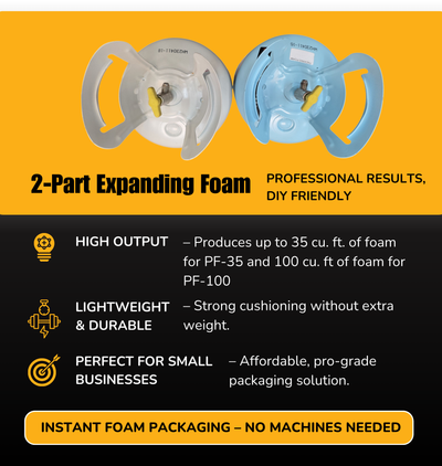 Expanding Packaging Foam Kit 2-Part Foam Packaging System with No Equi