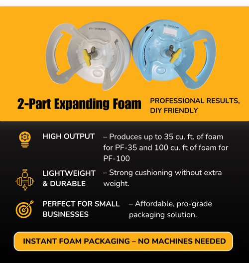 Expanding Packaging Foam Kit 2-Part Foam Packaging System with No Equi
