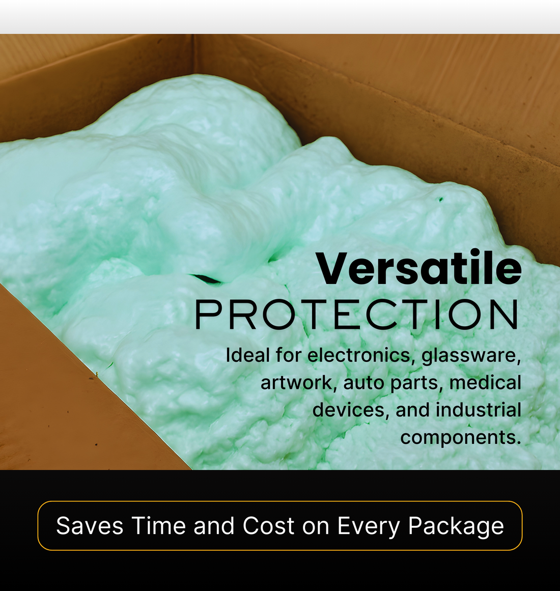 Expanding Packaging Foam Kit 2-Part Foam Packaging System with No Equi